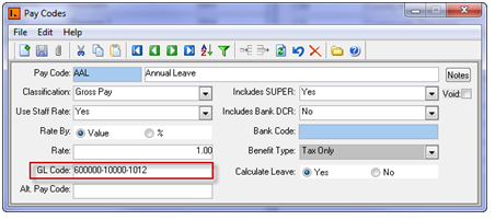 Payroll GL Integration